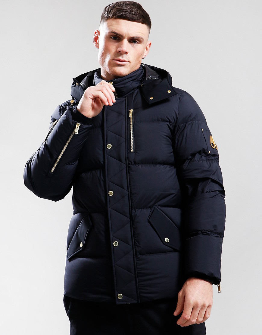 Moose Knuckles Everest 3Q Puffer Jacket Black - Terraces Menswear