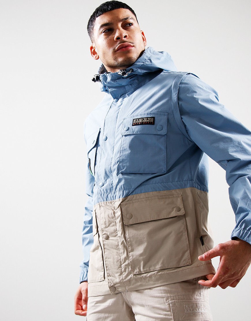 Napapijri A-Huimbi Jacket Blue Faded - Terraces Menswear