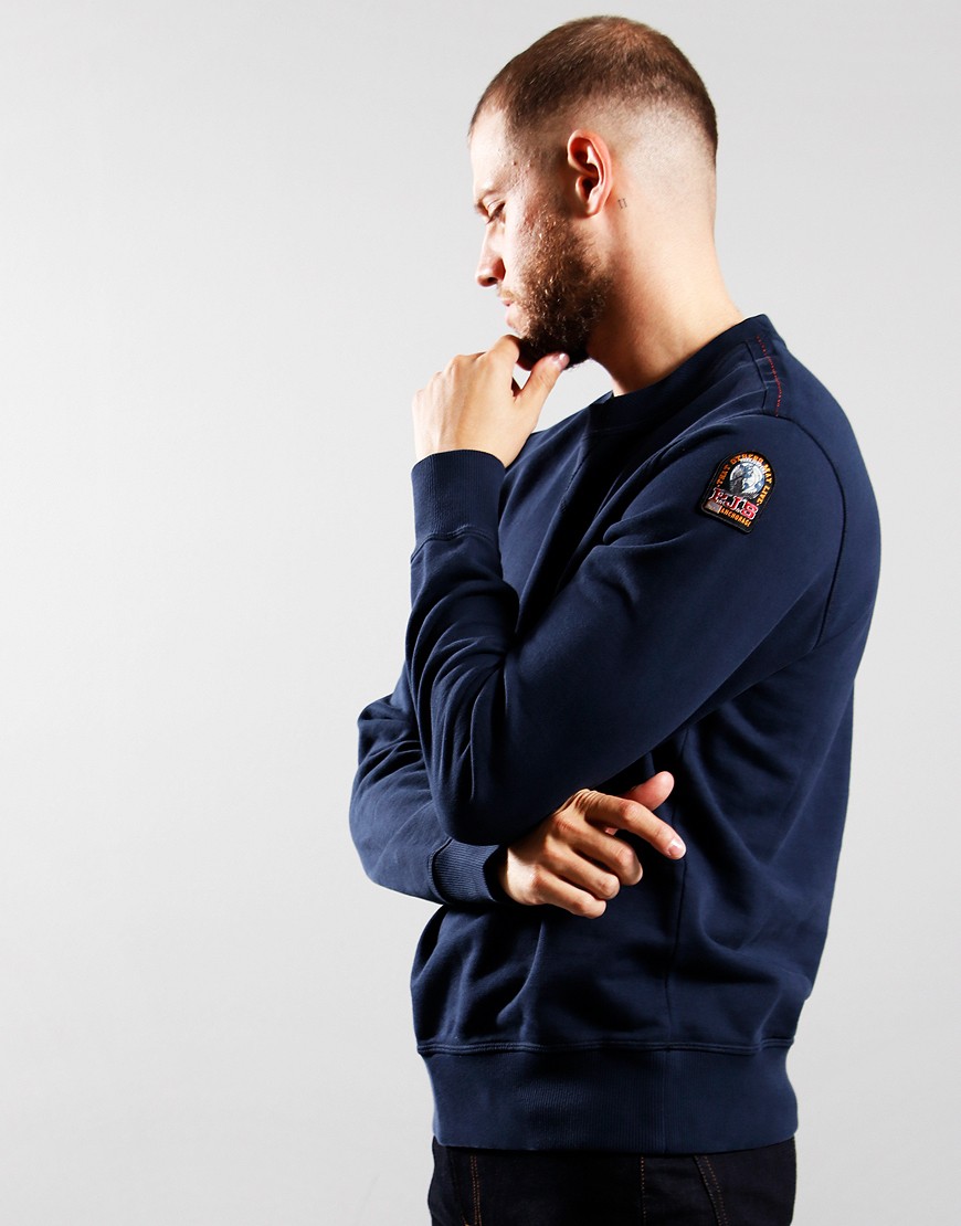 Parajumpers Caleb Crew Sweat Navy - Terraces Menswear