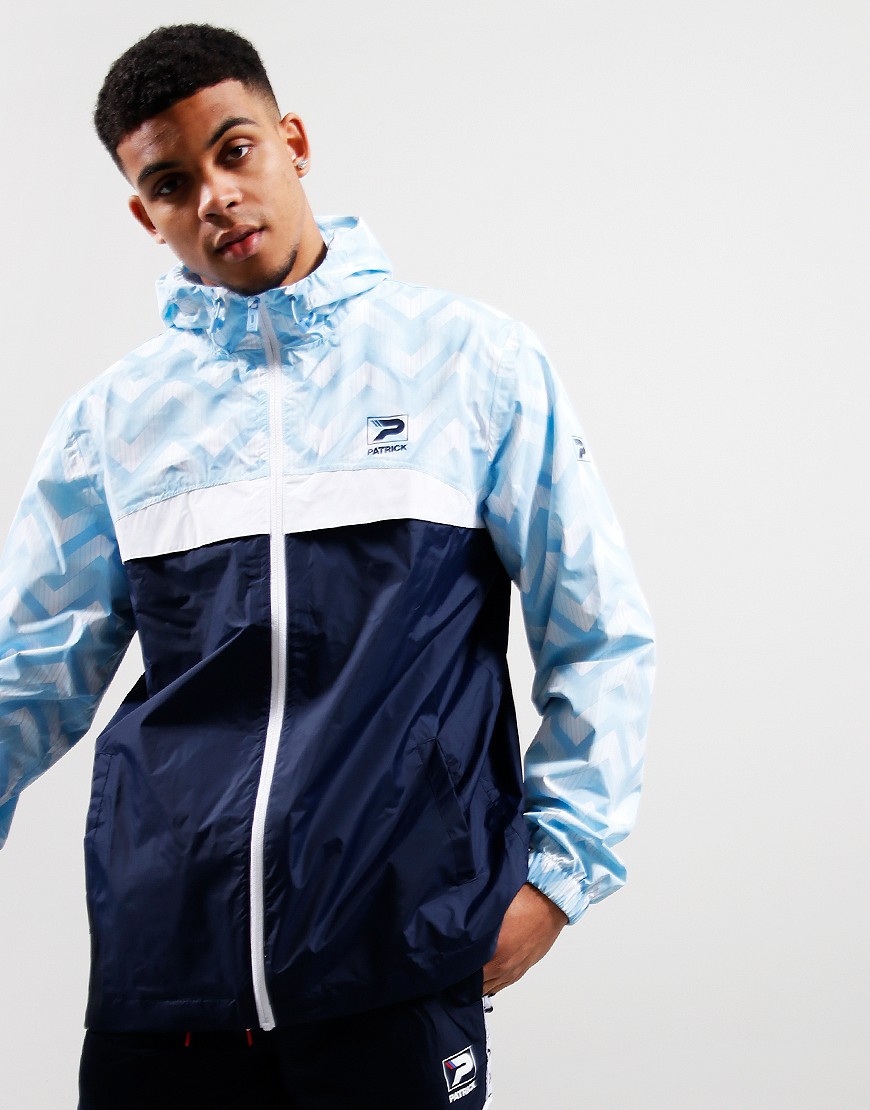 Patrick Cagoule Windrunner Jacket Sky Blue - Terraces Menswear