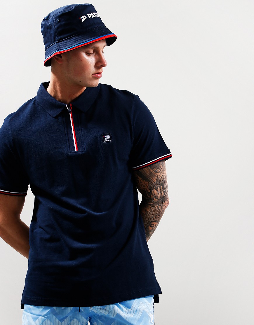 Patrick Papin Polo Shirt Navy - Terraces Menswear