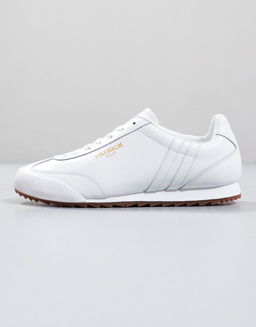 Patrick Rio Trainers White/White - Terraces Menswear