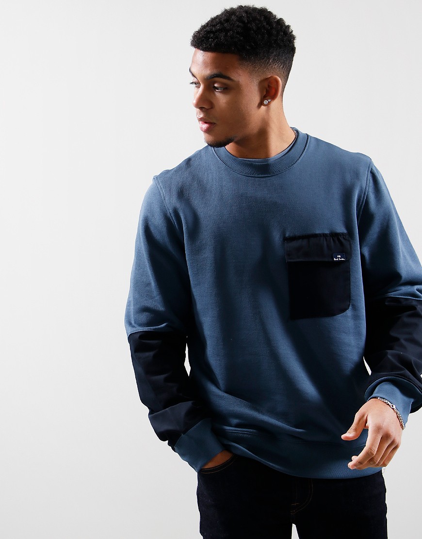 Paul Smith Regular Fit Sweat Indigo - Terraces Menswear