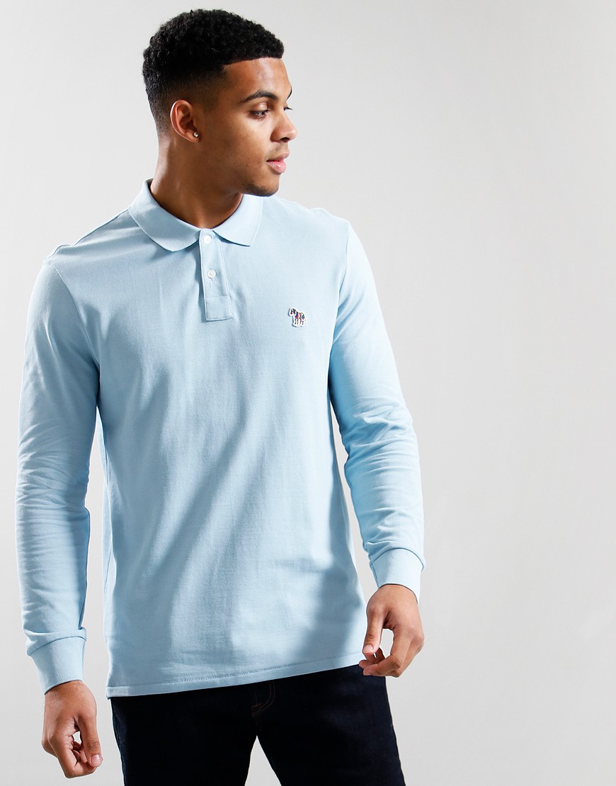 Paul Smith Long Sleeve Zebra Polo Shirt 41C - Terraces Menswear