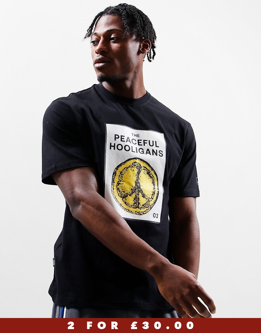 Peaceful Hooligan Adored T-shirt Black - Terraces Menswear