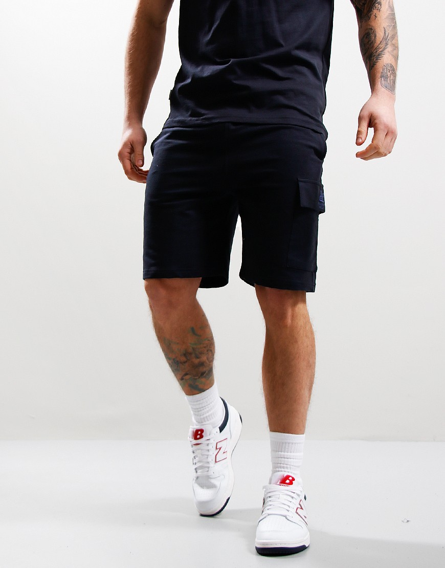 Peaceful Hooligan Colours Cargo Shorts Black - Terraces Menswear