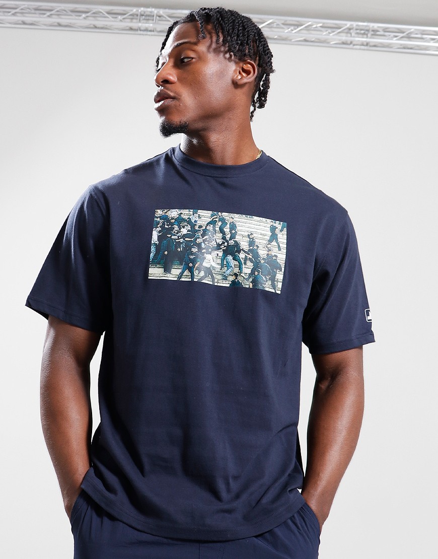 Peaceful Hooligan Frontline T-shirt Navy - Terraces Menswear