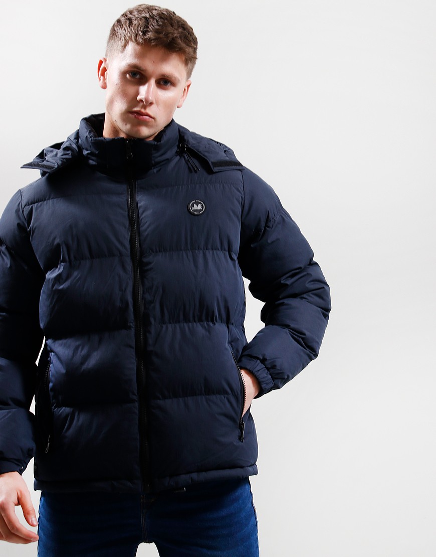 Peaceful Hoolian Lever Jacket Navy - Terraces Menswear