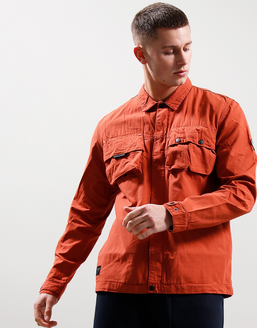 Peaceful Hooligan Lichfield Overshirt Astro Dust - Terraces Menswear