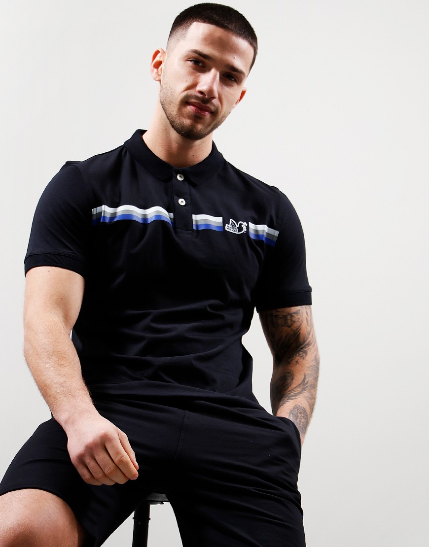 Peaceful Hooligan Maddison Polo Shirt Black - Terraces Menswear