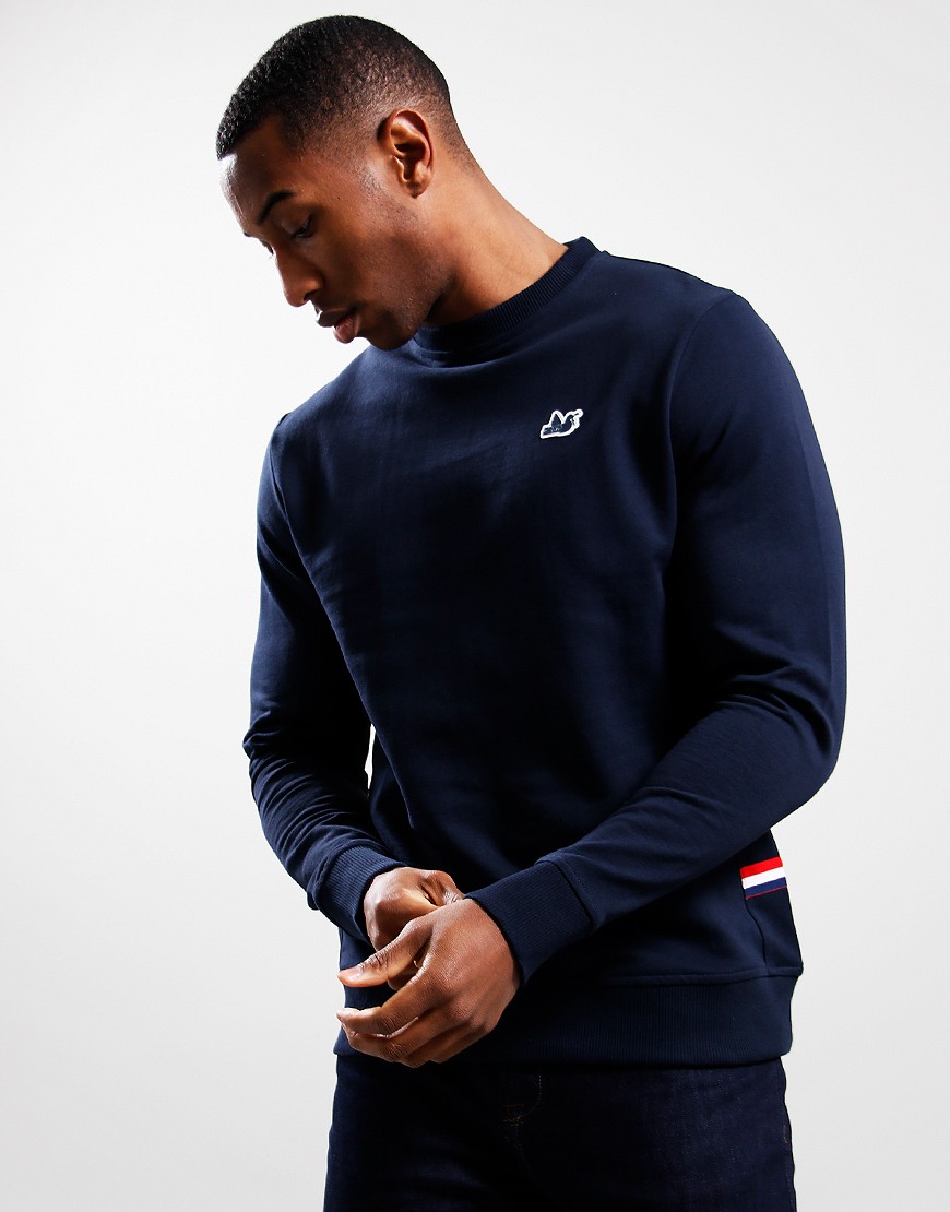 Peaceful Hooligan North Crew Sweat Navy - Terraces Menswear