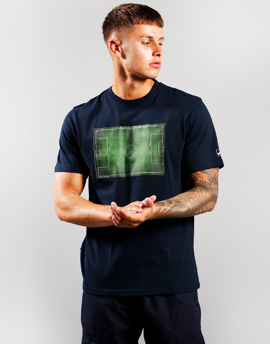 Peaceful Hooligan Pitchful T-shirt Navy - Terraces Menswear