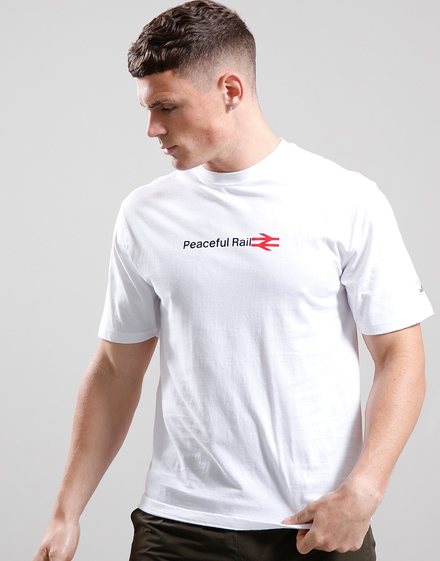 Peaceful Hooligan Away Days T-shirt White - Terraces Menswear