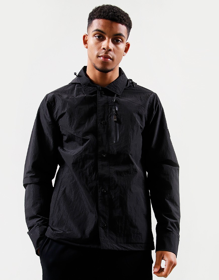 Peaceful Hooligan Shell Shirt Jacket Black - Terraces Menswear