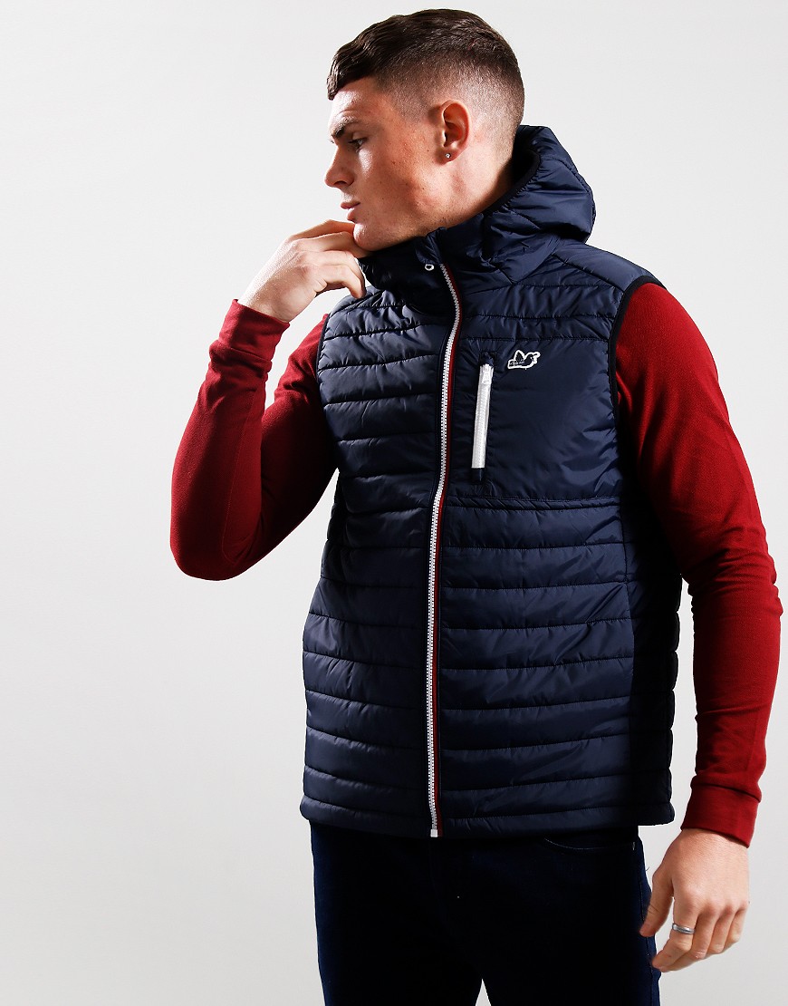 Peaceful Hooligan Westman Gilet Navy - Terraces Menswear
