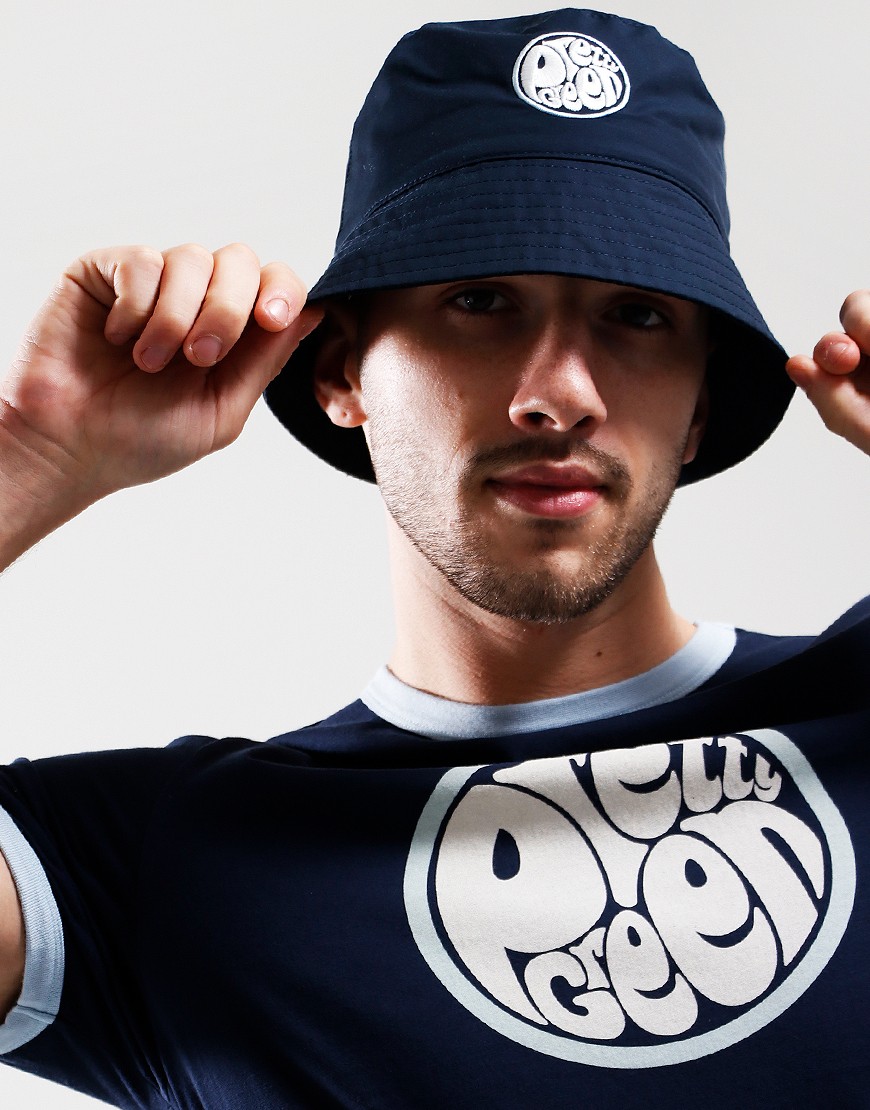 Pretty Green Tilby Bucket Hat Navy - Terraces Menswear