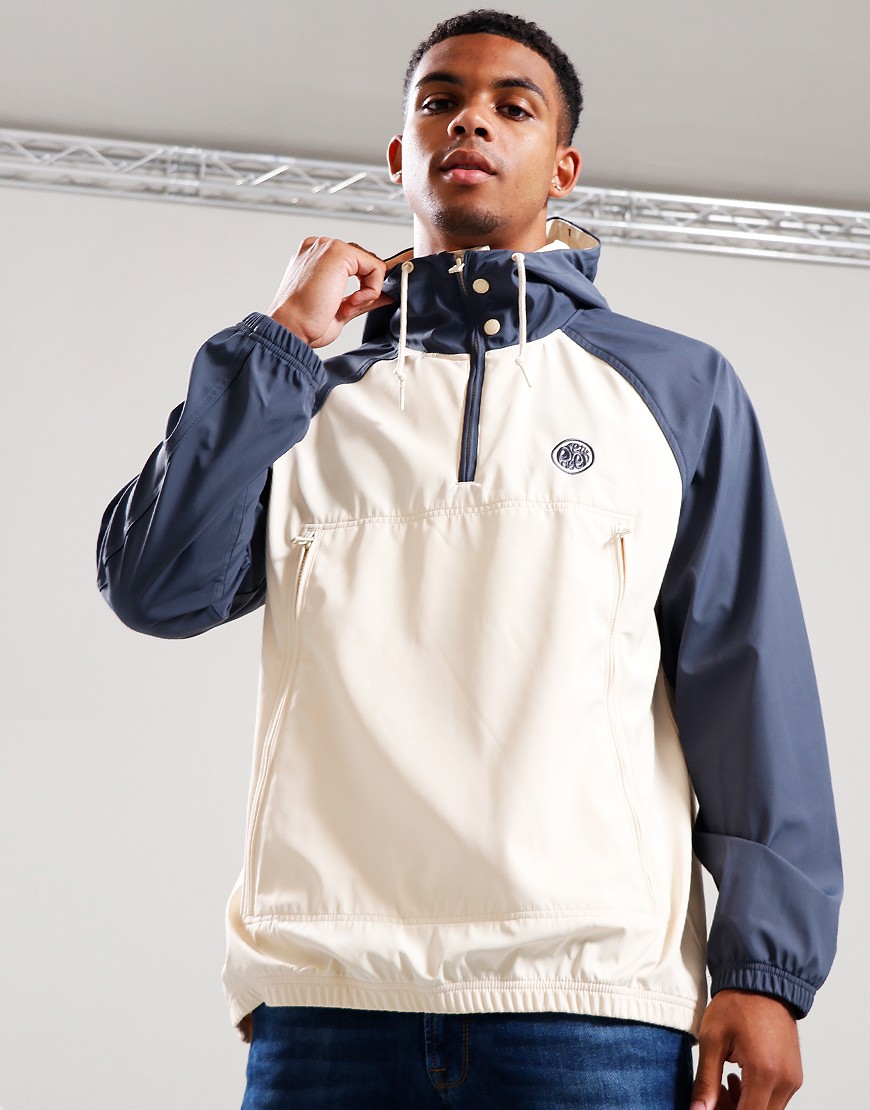 Pretty Green Travis Colour Block Smock Stone - Terraces Menswear