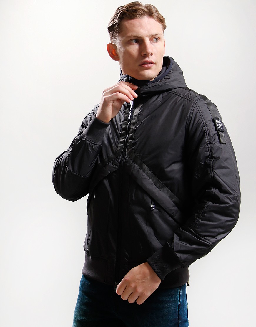 ST95 Helio Padded Jacket Black - Terraces Menswear