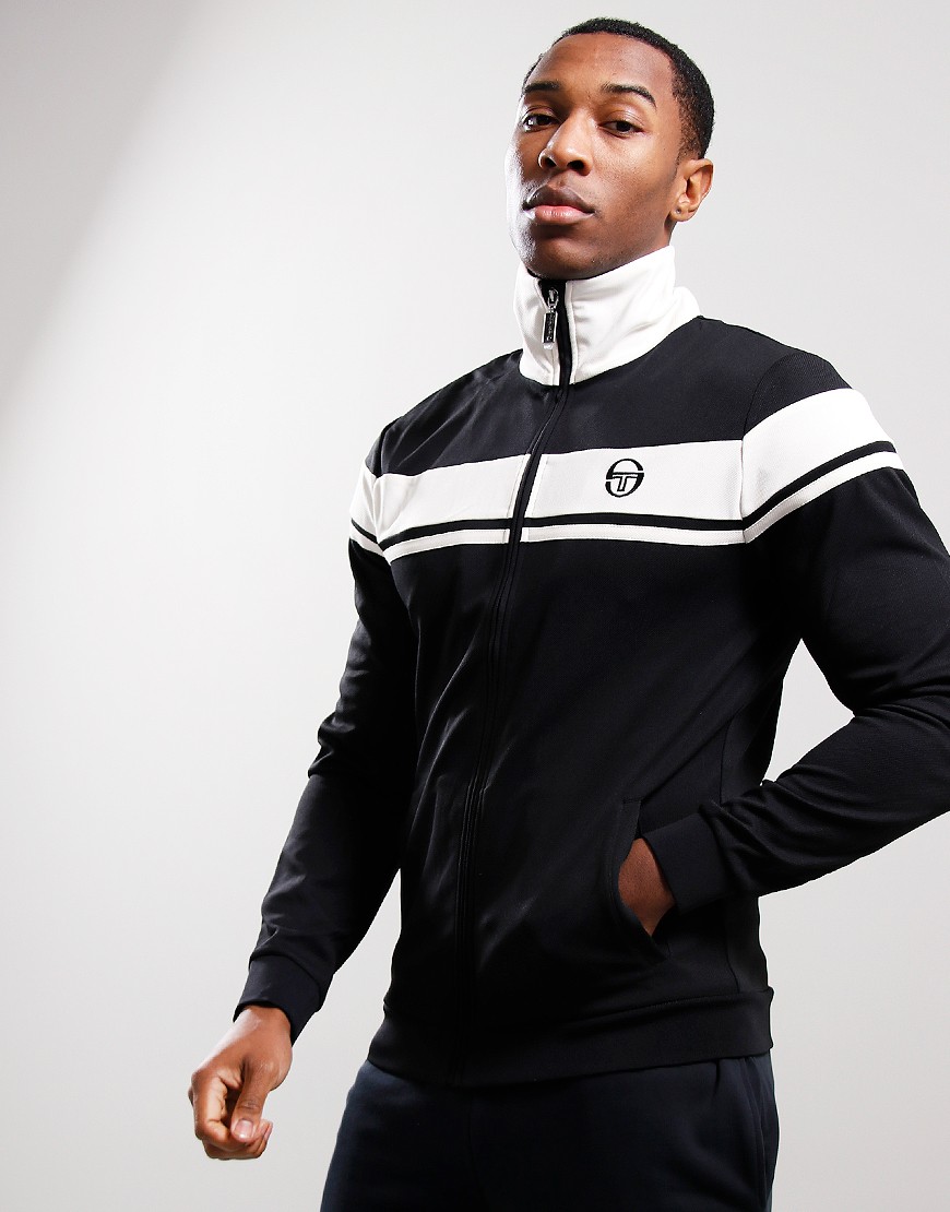 Sergio Tacchini Capomasters Track Top Black - Terraces Menswear