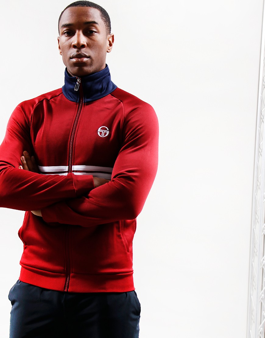 Sergio Tacchini Dallas Track Top Tibertan Red/Maritime Blue - Terraces ...