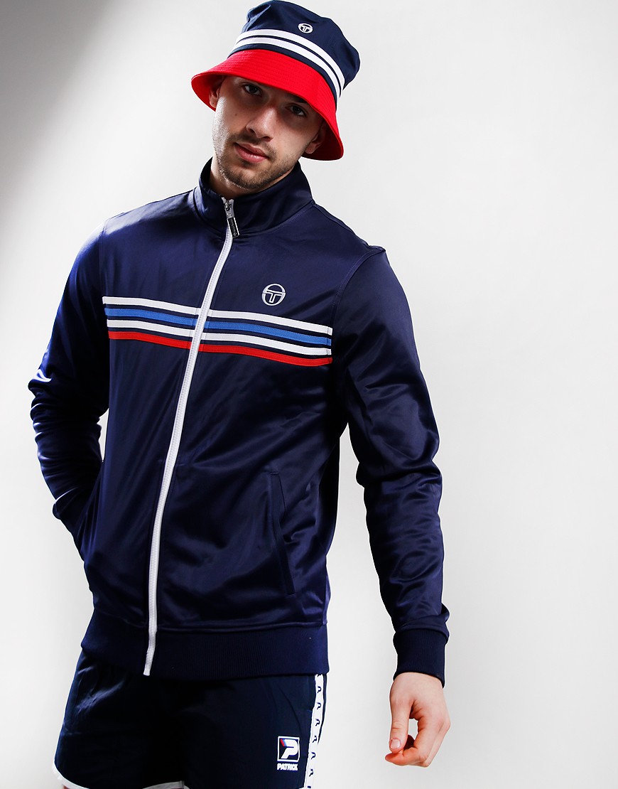 Sergio Tacchini New Varena Track Top Maritime Blue - Terraces Menswear