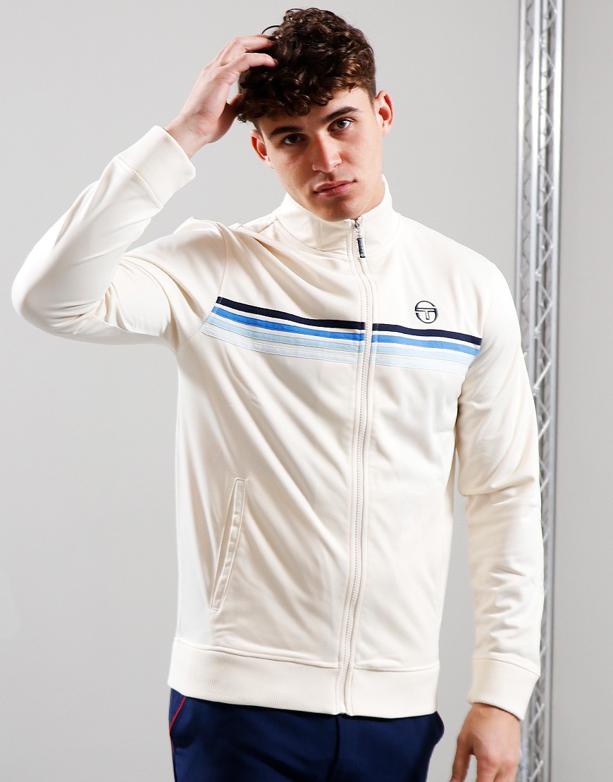 Sergio Tacchini New Varena Track Top Ivory - Terraces Menswear