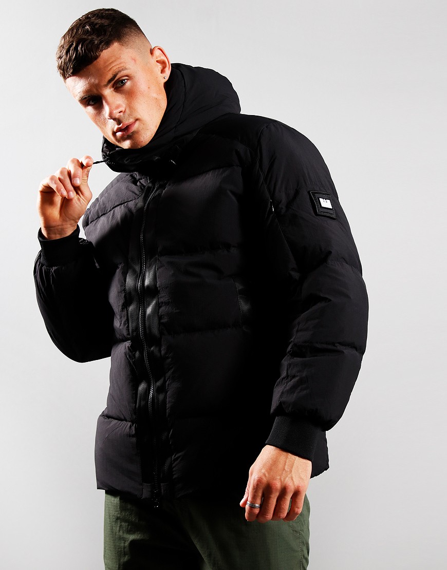 Weekend Offender Amsterdam Down Jacket Black - Terraces Menswear