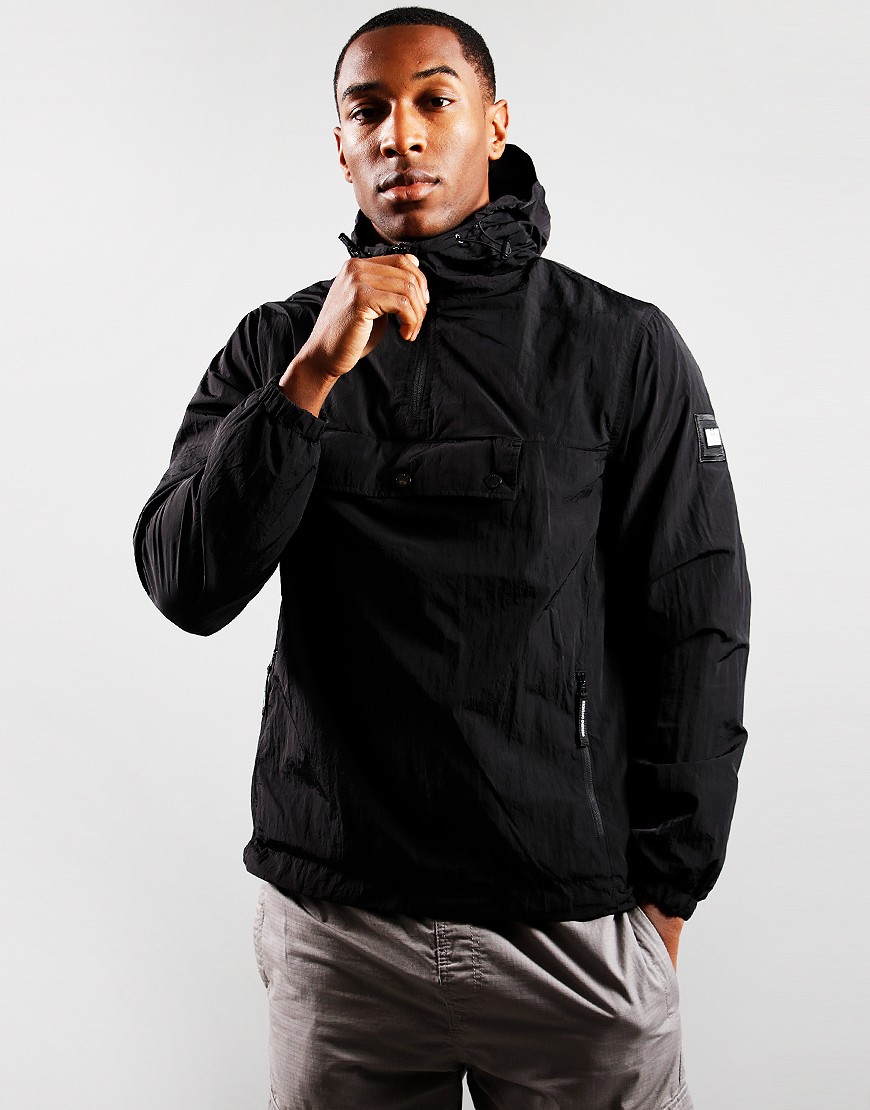 Weekend Offender Manaus Over The Head Jacket Black - Terraces Menswear