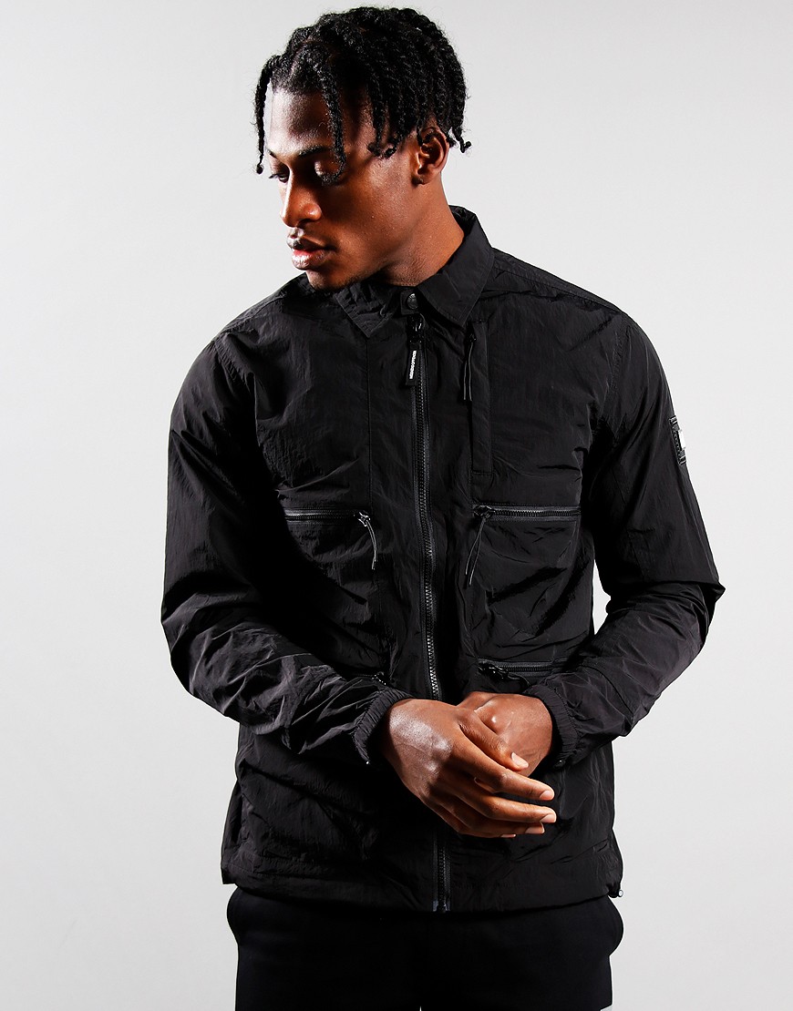 Weekend Offender Montreal Overshirt Black - Terraces Menswear