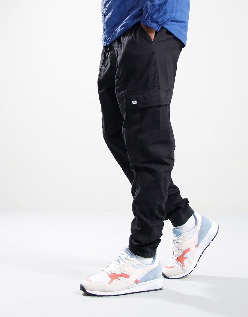 Weekend Offender Zenyatta Cargo Pants Black - Terraces Menswear