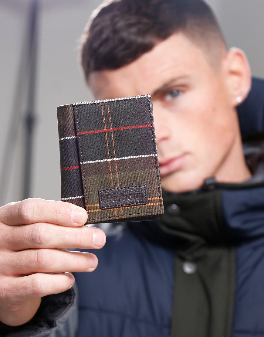 Barbour Tartan Small Billford Wallet Classic Tartan - Terraces Menswear